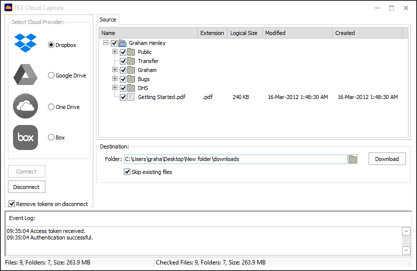 FEX Cloud Capture™ (free) - GetData Forensics